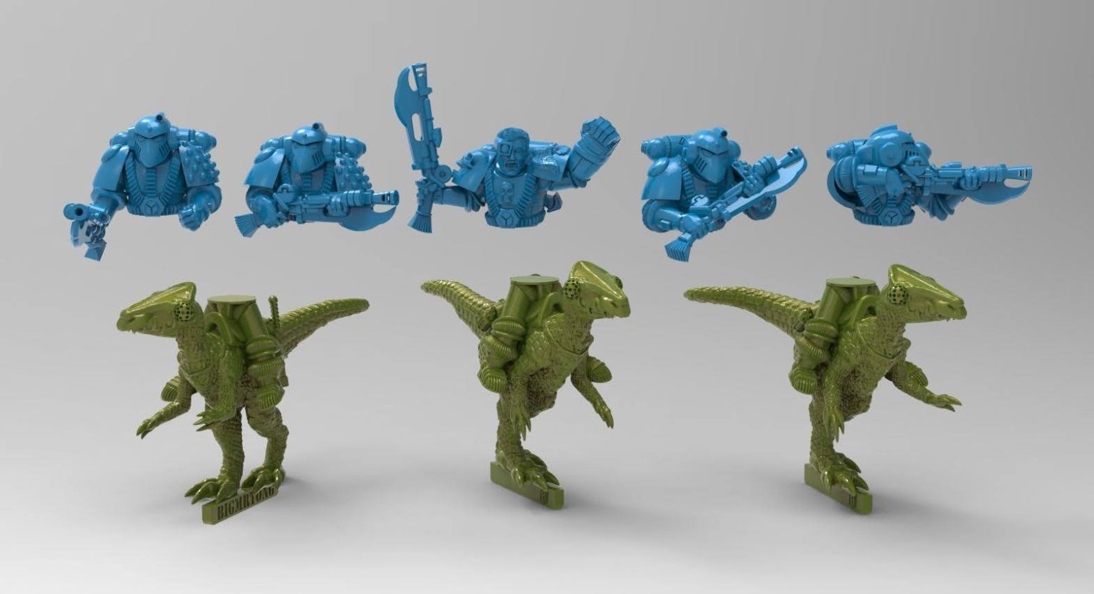 Grim Dark Imperial Space Marines Lizard Cavalry – JS Wargamer Printing